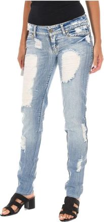 Met Zerrissene Denim Jeans - - Jeans - Damen - Blau - W29