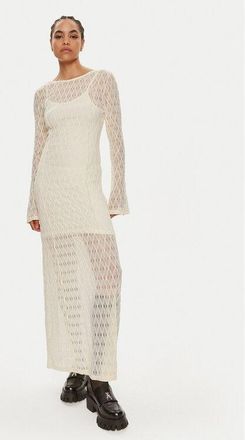 Gestuz Strickkleid Lica 10909129 Écru Loose Fit