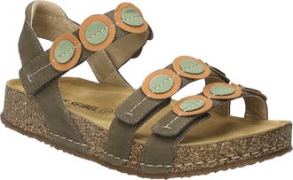 Josef Seibel Damen Sandale Hannah 13 in oliv-multi