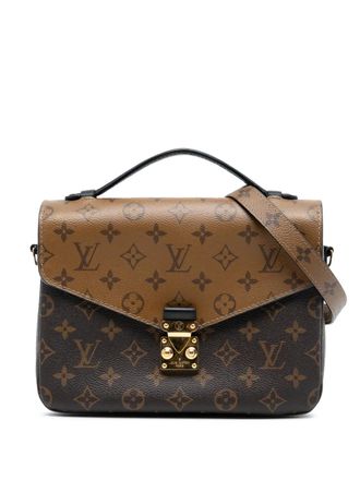Louis Vuitton sac &agrave; bandouli&egrave;re monogramm&eacute; Reverse Pochette Metis (2018) - Marron