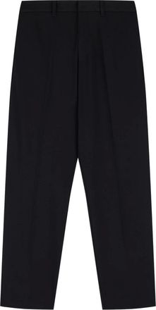 Emporio Armani Homme, Pantalons, Noir, Taille: XL Armoured-Effect Straight Pantalons