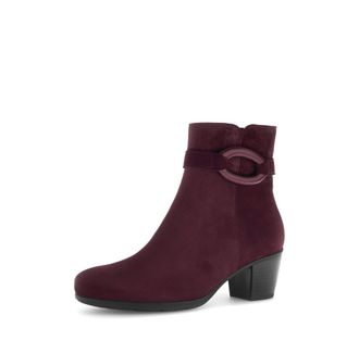 Gabor Damen Klassische Stiefeletten, Frauen Stiefeletten,pink,Wide-fit,h-Weite,Leder-Sohle,Cherry,Merlot,Sport-Dynamic,Mulberry,42.5 EU / 8.5 UK