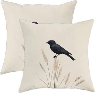 Generic Herbstkr&auml;he Kissenbez&uuml;ge Weich Kissenbezug Dekorative Sofakissenbezug F&uuml;r Bett Hotel Schlafzimmer 45X45Cm 2Er Set