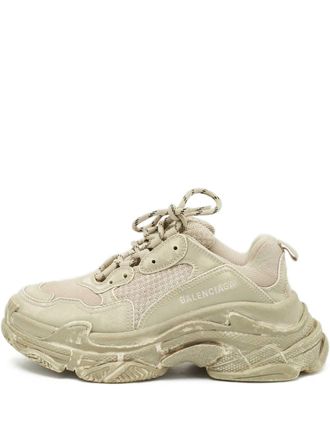 Balenciaga baskets Triple S &agrave; semelle oversize - Tons neutres