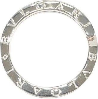 Bulgari unisex, Pre-owned, Gris, Taille: ONE Size Porte-cl&eacute;s Pre-owned Argent