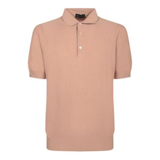 Dell'Oglio Beige Micro Piquet Polo - - Tops - Herren - Beige - XL