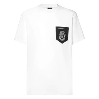 Billionaire Boys Club Homme, Tops, Blanc, Taille: 4XL T-Shirt Col Rond Crest
