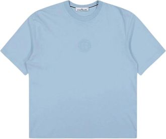 Stone Island Homme, Tops, Bleu, Taille: XL Camo Compass Print T-Shirt
