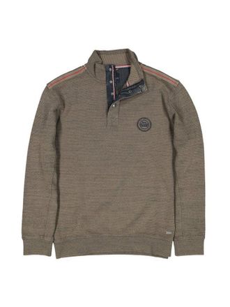 Engbers Sweatshirt Herren Sweatshirt Stehbund, Dunkelbraun