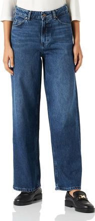 Marc O'Polo Denim Damen Jeanshose Wide Leg High Waist, Blau (Multi/Icy Dark Vintage Blue), W29/L34