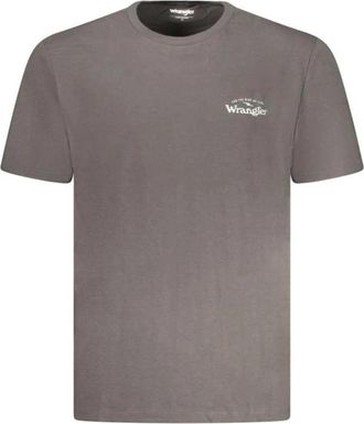 Wrangler T-Shirt mit Grafikdruck und Rundhalsausschnitt - - Tops - Herren - Grau - 2XL