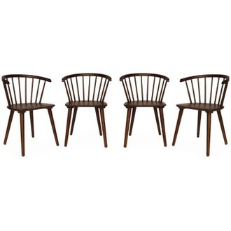 Sweeek Sweeek - 4er-Set Sprossenst&uuml;hle aus Holz und Sperrholz