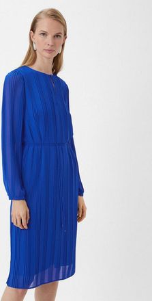 Comma Minikleid Kleid Chiffonkleid mit Plisséefalten