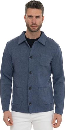 Paoloni Homme, Vestes, Bleu, Taille: L Veste Pull
