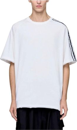 adidas Homme, Tops, Blanc, Taille: XS Raw Edge 3 Stripes SS Tee
