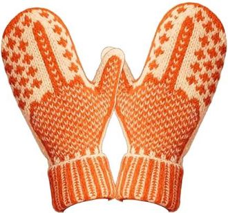 Generic Les Moufles de la Liste des Vilains | Tricot Douillet avec une Attitude Cach&eacute;e, Moufles dHiver Chaudes Tricot&eacute;es &agrave; la Main avec Doigt dHonneur Cach&eacute;, 