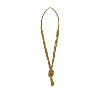 Aur&eacute;lie Bidermann Miki Knot Halskette - - Accessories - Damen - Gelb - ONE SIZE