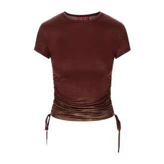 Diesel Brauner Top mit Acetat und Elastan - - Tops - Damen - Braun - M