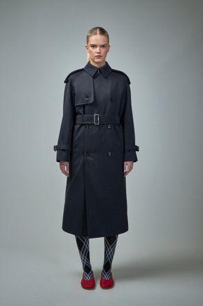 Burberry Long Wool Trench Coat