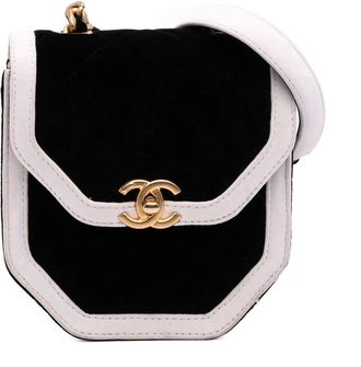 Chanel Hobo Bags - Mini Quilted Velvet Place Vendome Single Flap - Gr. unisize - in Schwarz - für Damen