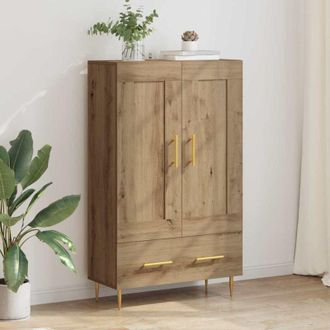 vidaXL vidaXL Haut Armoire avec tiroir Ch&ecirc;ne artisanal 69,5 x 31 x 115 cm