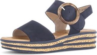 Gabor Sandales &agrave; plateforme pour femme, Marine 16, 38 EU