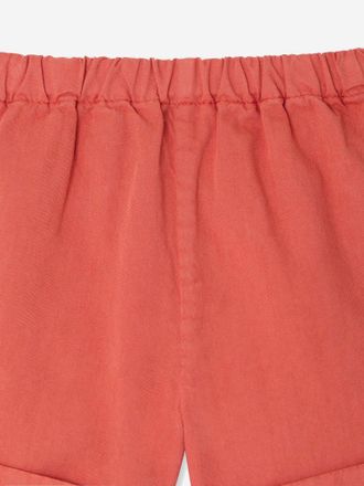 BONPOINT Kids Cotton Shorts Red Organic