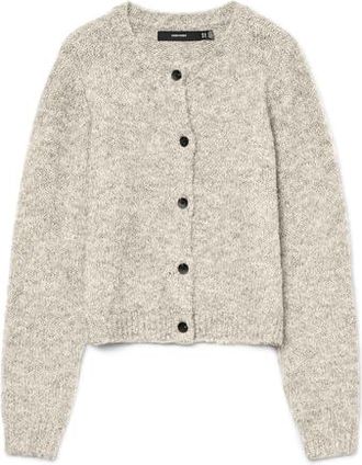 Vero Moda Vero Moda Vmnovah Cardigan Cardi GA Noos à col Rond pour Femme, Bouleau, Taille M, Bouleau, M