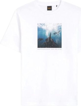 HUGO BOSS Homme, Tops, Blanc, Taille: M Te Creature T-Shirt