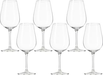 Leonardo Leonardo Tivoli Rotwein-Glas, Rotwein-Kelch mit gezogenem Stiel, sp&uuml;lmaschinenfeste Wein-Gl&auml;ser, 6er Set, 580 ml, 020964