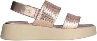 Liu Jo Femme, Chaussures, Rose, Taille: 37 EU Sandales &agrave; Plateforme &agrave; Paillettes Rose