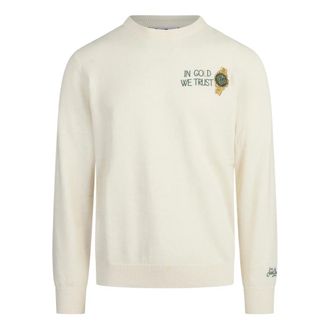 MC2 Saint Barth Pull l&eacute;ger Heron - Homme - Pulls - Blanc - Taille: XL