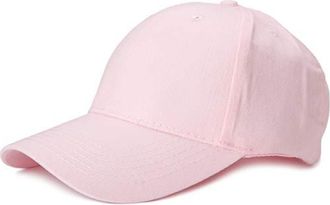 styleBREAKER Casquette de Baseball Unisexe à 6 Panneaux en Coton brossé, Fermeture à Crochet et Boucle réglable, Design uni pour Hommes et Femmes, Rose