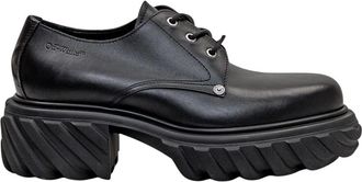 Off-white Homme, Chaussures, Noir, Taille: 43 EU Exploration Almond Toe Derby