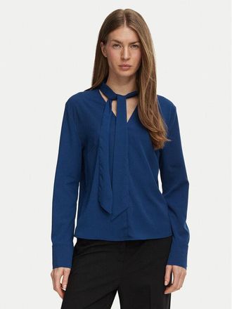 Calvin Klein Bluse LV044H115G Dunkelblau Regular Fit