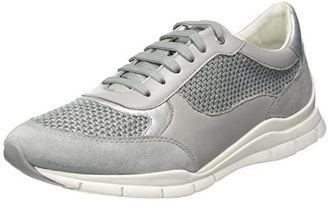 Geox Femme D Sukie Basket, Gris Clair, 37 EU