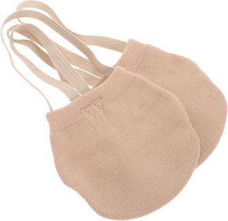 BESPORTBLE Prot&egrave;ge-Semelles Respirantes pour Chaussures de Danse &agrave; Demi-Semelles Taille L Coussinets Antid&eacute;rapants L&eacute;gers et Flexibles en Tissu Tricot&eacute; pour Ball