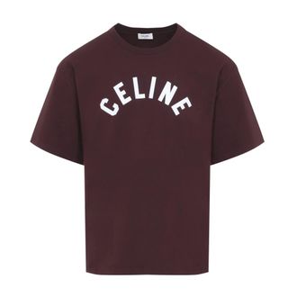 Celine Relaxed T-Shirt - - Tops - Herren - Rot - L