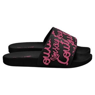 Versace Jeans Couture Femme, Chaussures, Noir, Taille: 40 EU Logo Slides