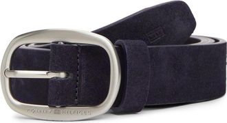 Tommy Hilfiger G&uuml;rtel aus Leder mit polierter Label-Dornschlie&szlig;e in