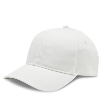 Calvin Klein Cap Calvin Klein Mono Logo Embro K60K612317 Wei&szlig;