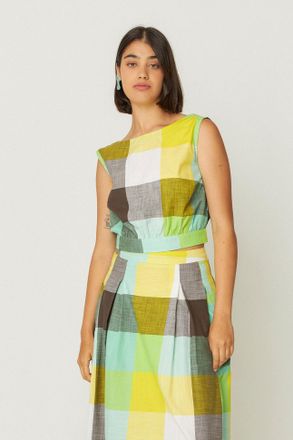 SKFK Damen vegan Bluse Katti Mehrfarbig