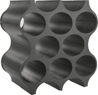 Koziol Set-UP Flaschenregal 4-teilig | f&uuml;r 10 Flaschen | Weinregal, modular erweiterbar, stapelbar | biozirkul&auml;rer Kunststoff, stabil, sp&uuml;lmaschinengeeignet 