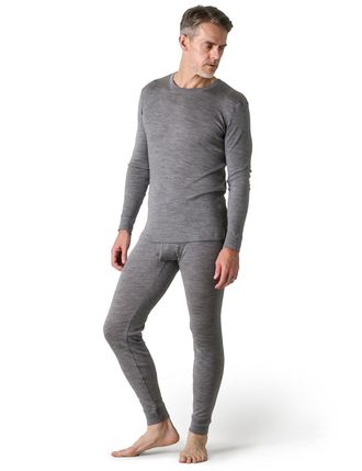 Lapasa Herren 100% Merinowolle Thermounterwäsche Set, Premium Merino Wolle Unterhemd & Unterhosen, warme Thermo Funktionsunterwäsche (M31, Warm, XX-Large, Gr