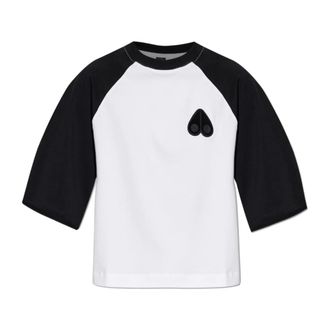 Moose Knuckles Femme, Tops, Blanc, Taille: 40 FR T-shirt court oversize