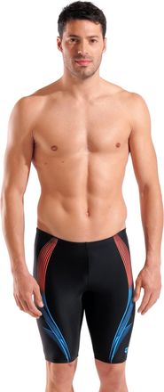 Arena Arena Herren Feel Mens Blast Swim Jammer Knee-Length Swimsuit Sports Pool Bathing Suit Badehose, Schwarz, 44