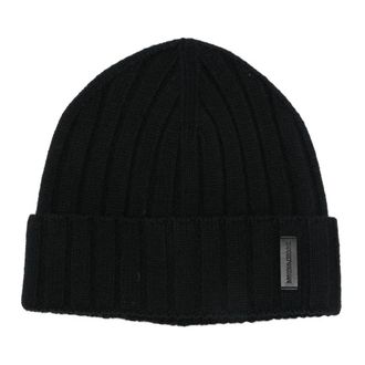 Emporio Armani Bonnet Beanie Beauty Noir - Homme - Accessoires - Noir - Taille: 36 CM