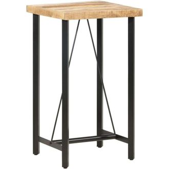 vidaXL Bartisch 60x60x107 cm Raues Mangoholz - Vidaxl