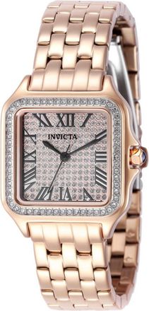 Invicta Angel 50626 Damenuhr - Quarzwerk - Edelstahl mit silbernem Zifferblatt - 28 mm