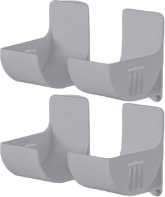 Generico Organizer aus Aluminiumfolie, K&uuml;chenregal aus ABS-Kunststoff, 4-teiliges Wandregal, maximiert den Platz auf der Theke und